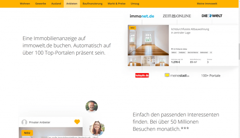 Teil 2: Private Verkaufsanzeige bei Immowelt, Immonet und den ...